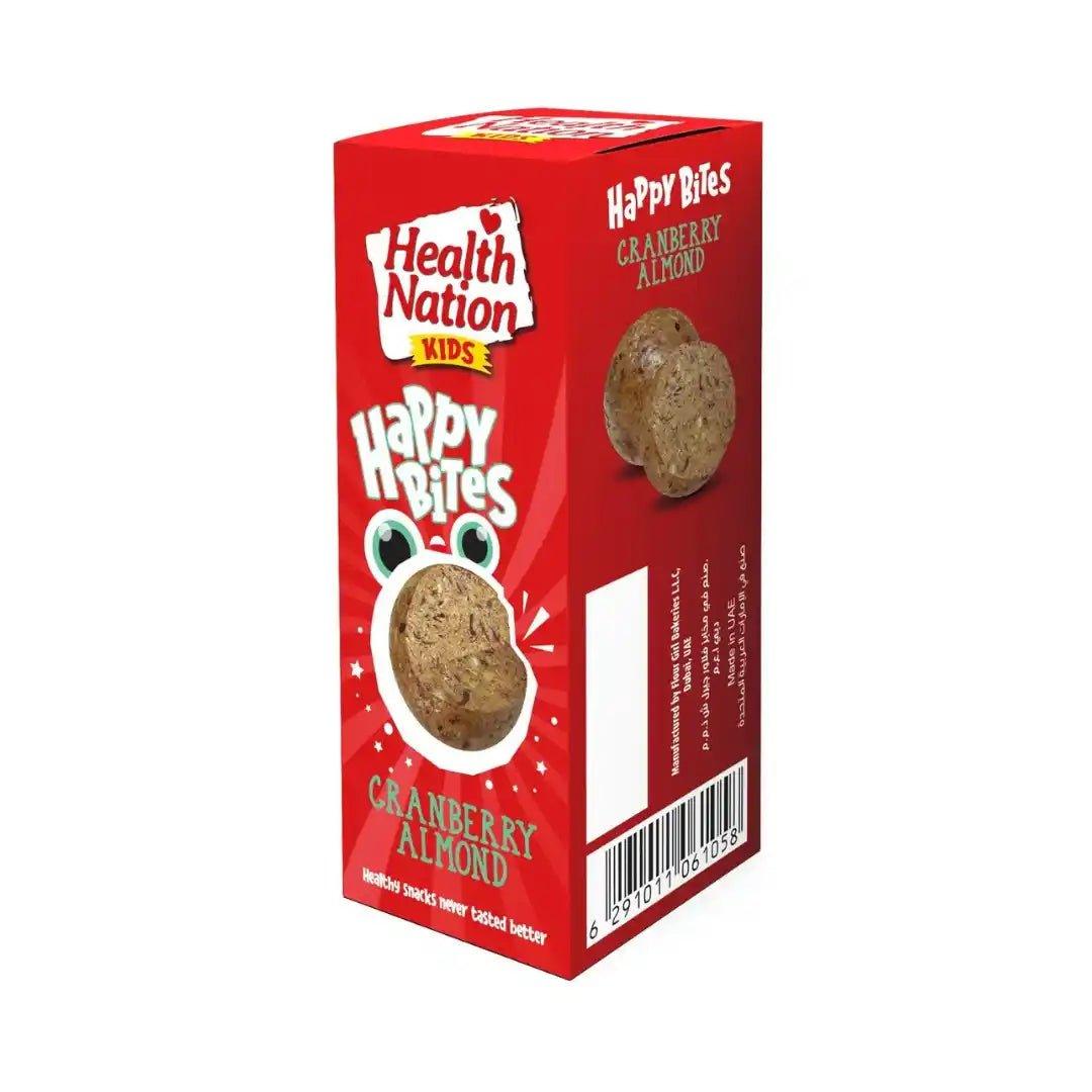 HEALTH NATION KIDS CRANBERRY ALMOND HAPPY BITES – SQOON